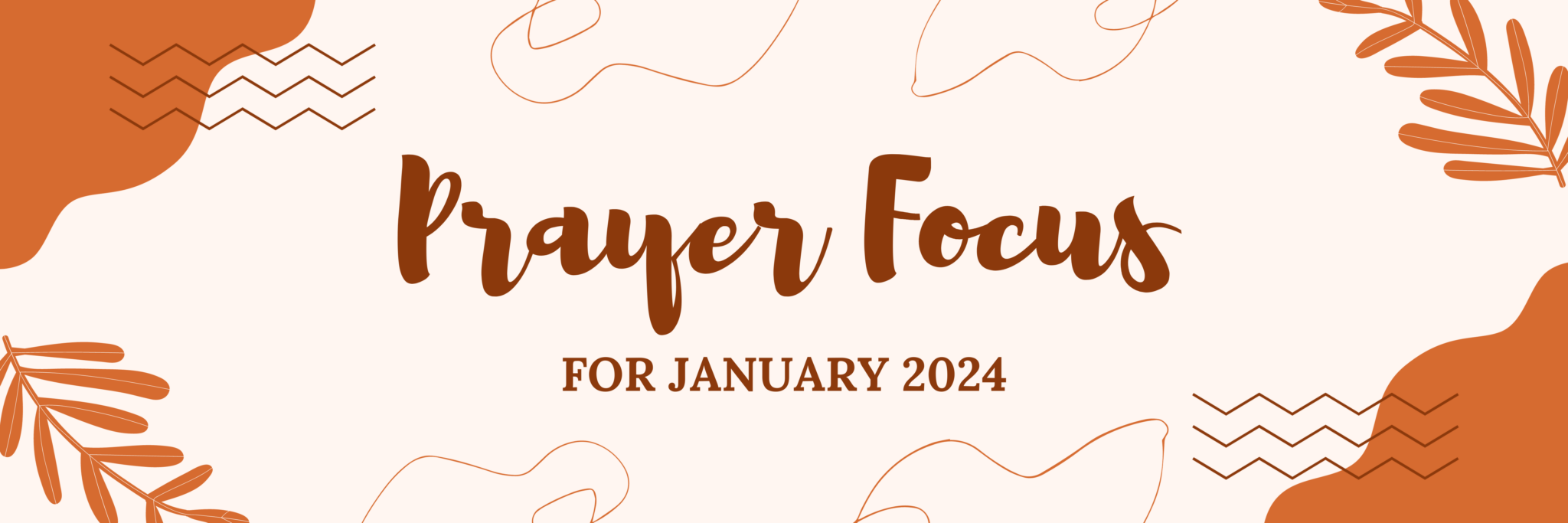 Prayer Focus For January 2024 - Jurong Christian Church