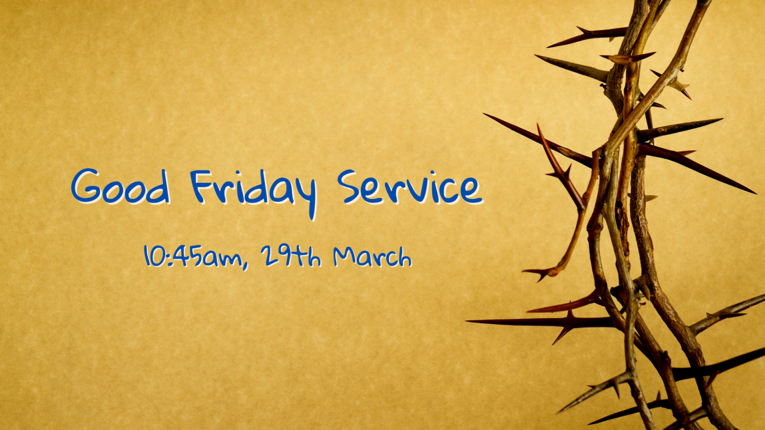 Good Friday Service 2024 - Jurong Christian Church