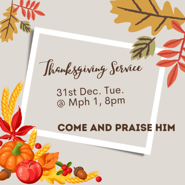 Thanksgiving Service 2024 - Jurong Christian Church