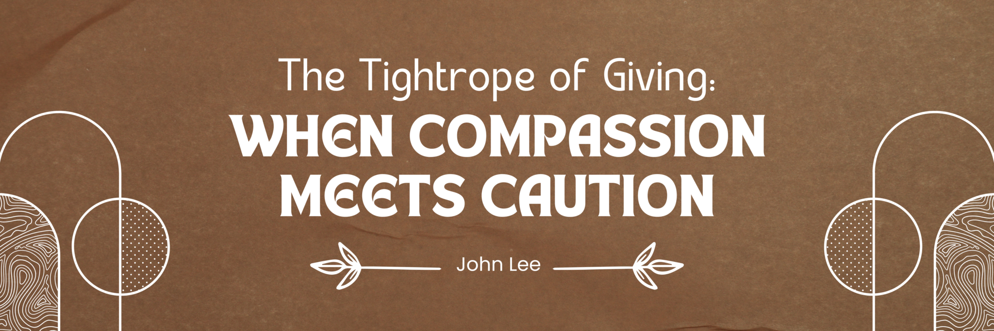 The Tightrope of Giving: When Compassion Meets Caution - Jurong ...